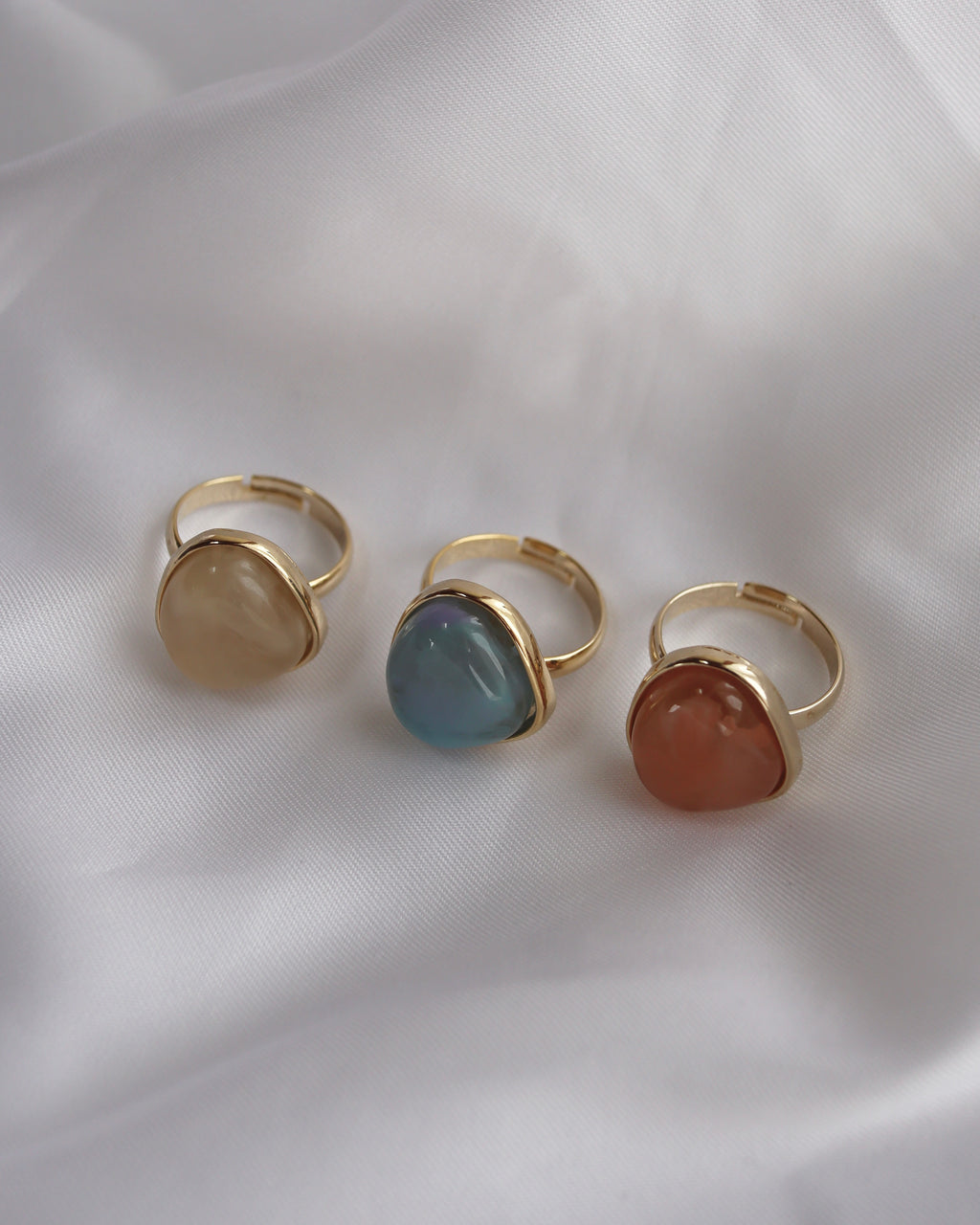sheer color stone ring - beller
