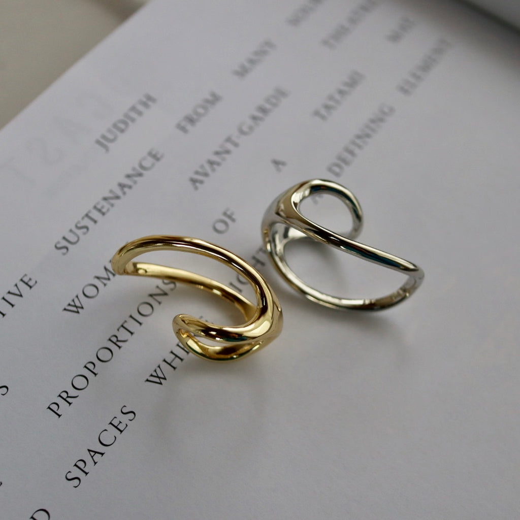 two finger shiny ring - beller